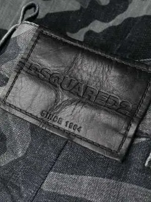 Dsquared2 Camouflage Cargo Trousers - Black