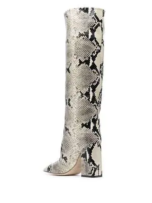 Paris Texas 120mm Python-print Boots