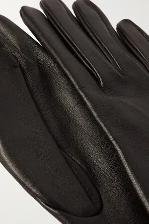 THE ROW Simon Leather Gloves - Brown