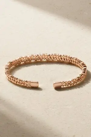 SUZANNE KALAN 18-karat Rose Diamond Bangle