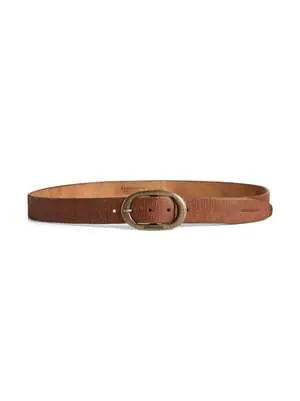 Dsquared2 Calf Leather Belt With Engraved Logo