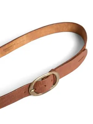Dsquared2 Calf Leather Belt With Engraved Logo