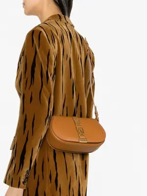Versace Greca Goddess Shoulder Bag - Brown