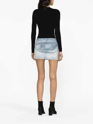 DIESEL® M-peris Cut-out Knitted Top - Black