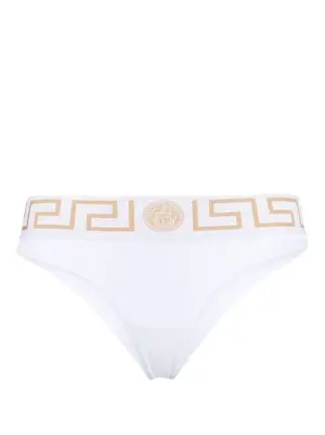 Versace Greca Border Briefs - White