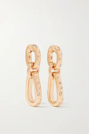Pomellato Iconica 18-karat Rose Diamond Earrings - Gold