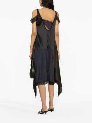 MARINE SERRE Regenerated Patchwork Midi Dress