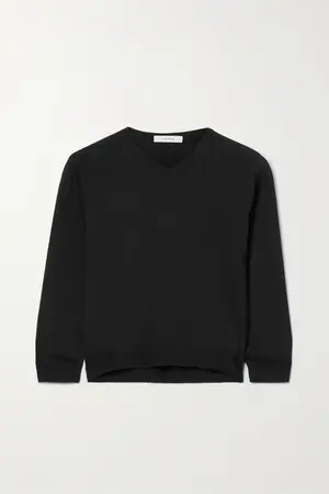 THE ROW Corin Silk-blend Sweater - Black