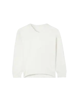 Women's White Blend Sweaters