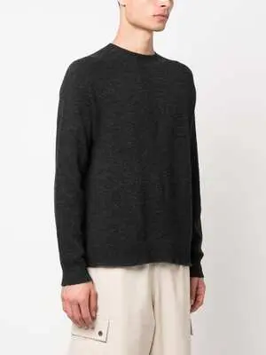 JIL SANDER Fine-knit Wool-cashmere Jumper - Grey