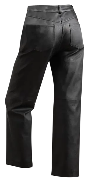 Stella McCartney Net Sustain Vegetarian Leather Straight-leg Trousers - Black
