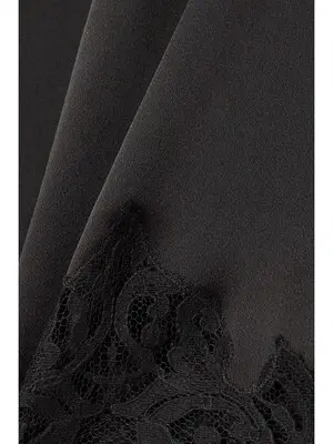 Stella McCartney Net Sustain Lace-trimmed Satin Skirt