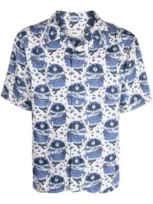 GMBH Graphic-print Short-sleeve Shirt - Blue