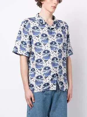 GMBH Graphic-print Short-sleeve Shirt - Blue