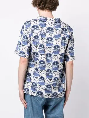 GMBH Graphic-print Short-sleeve Shirt - Blue