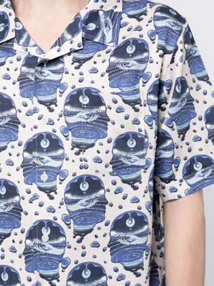 GMBH Graphic-print Short-sleeve Shirt - Blue