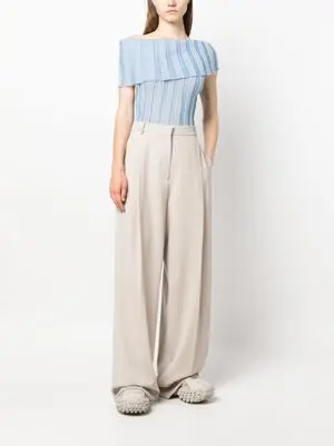 BOTTER Pleated Wide Leg Trousers - Neutrals
