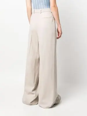 BOTTER Pleated Wide Leg Trousers - Neutrals