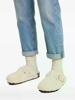 BIRKENSTOCK Boston Platform Slides - Neutrals