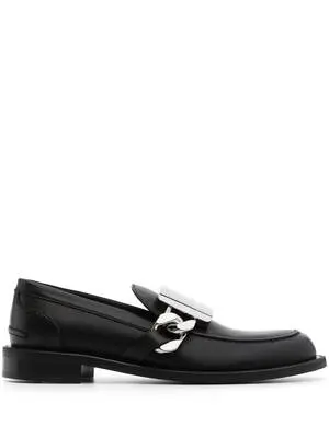 JW Anderson Logo-engraved Leather Loafers