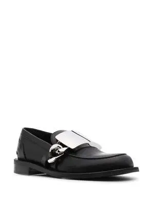 JW Anderson Logo-engraved Leather Loafers