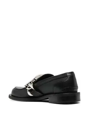 JW Anderson Logo-engraved Leather Loafers