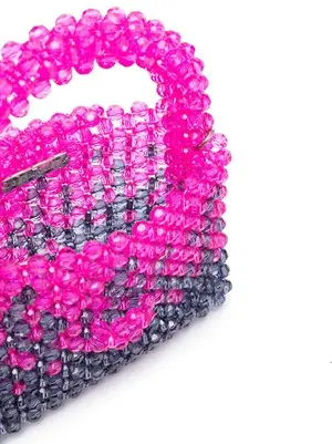 Germanier Bead-embellished Mini Tote - Pink