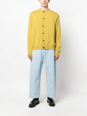 Studio Nicholson Cropped Wide-leg Jeans - Blue