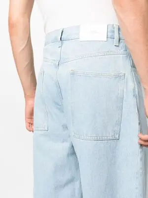 Studio Nicholson Cropped Wide-leg Jeans - Blue