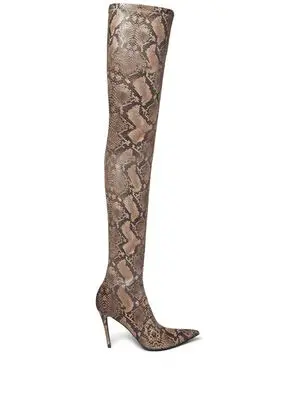 Stella McCartney Python-print Thigh-high Boots