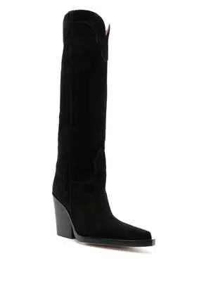 Paris Texas 90mm Knee-high Suede Boots