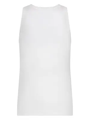 Dolce & Gabbana Logo-patch Tank Top - White