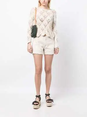 Ulla Johnson Wide-leg High-waisted Shorts
