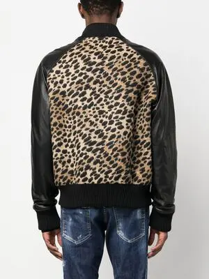 Dsquared2 Leopard-print Bomber Jacket