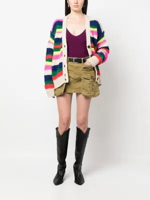 Dsquared2 Cargo-pocket Cotton Miniskirt - Green