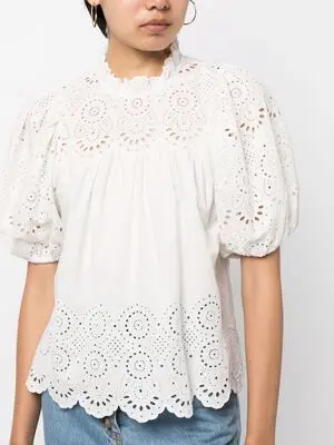 Ulla Johnson Puff-sleeve Cotton Blouse