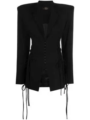 DE LA VALI - Elena Tie-front Blazer