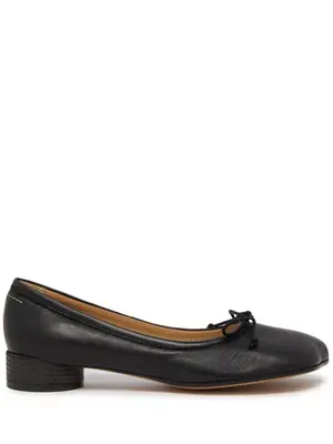 MAISON MARGIELA Anatomic Leather Ballerina Shoes - Black