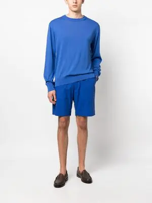 Officine Générale Fine-knit Cotton Jumper - Blue