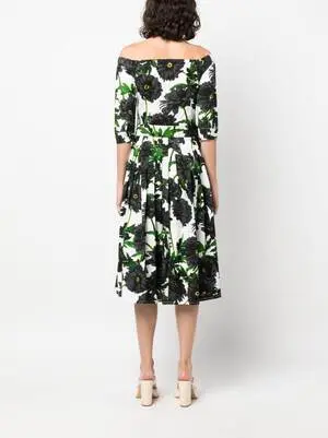 Samantha Sung Audrey Floral Print Dress