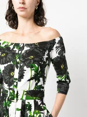 Samantha Sung Audrey Floral Print Dress