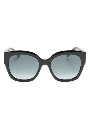 JIMMY CHOO Leela Square-frame Sunglasses - Black