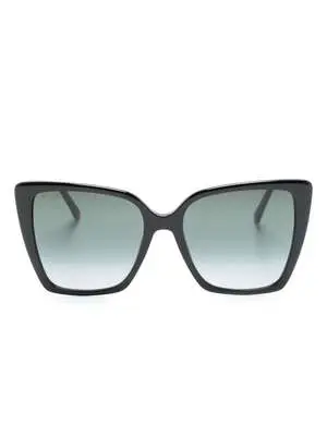 JIMMY CHOO Oversized Sunglasses - Black