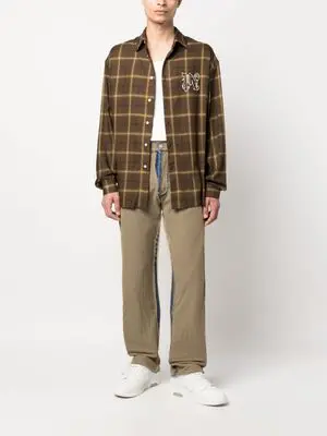 Palm Angels Logo-print Shirt - Brown