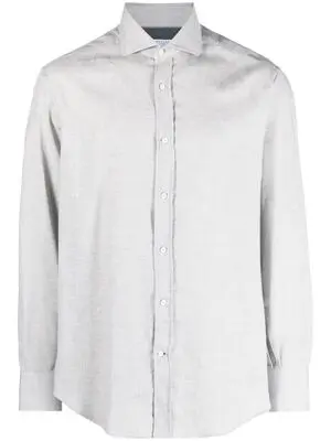 Brunello Cucinelli Long-sleeve Cotton-blend Shirt