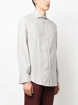 Brunello Cucinelli Long-sleeve Cotton-blend Shirt