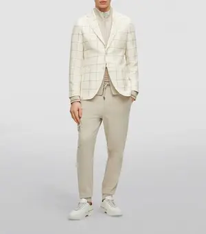 BOSS Striped T-smith Zip-up Sweatshirt