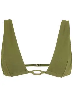 LENNY NIEMEYER Ring-embellished Bikini Top - Green