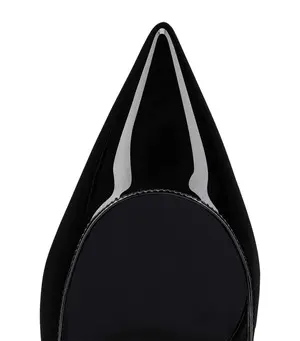 CHRISTIAN LOUBOUTIN Hot Chick Sling 70 Patent Leather Slingback Pumps - Multi