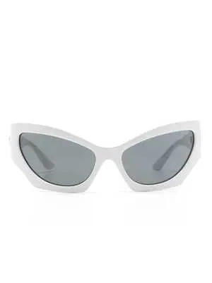 Versace Oversized Cat-eye Sunglasses - White